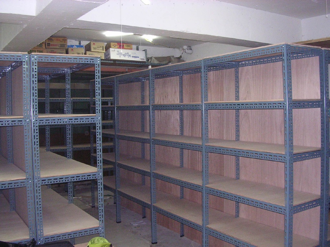 Steel Frame - Slotted Angle bar - Marine plywood shelve, Furniture ...