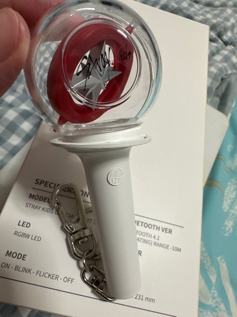 Stray Kids OFFICIAL GOODS Mini Keyring Lightstick, Hobbies & Toys ...