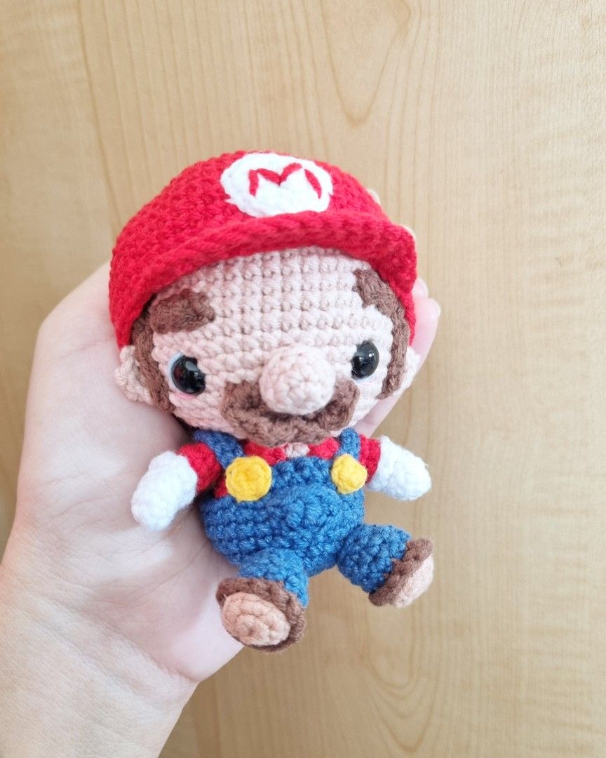Super Mario Crochet Toy, Hobbies & Toys, Stationery & Craft, Handmade ...