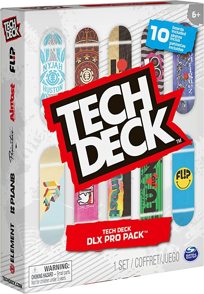 Teck Deck DLX Pro 10-Pack of Collectible Fingerboards., Hobbies & Toys ...