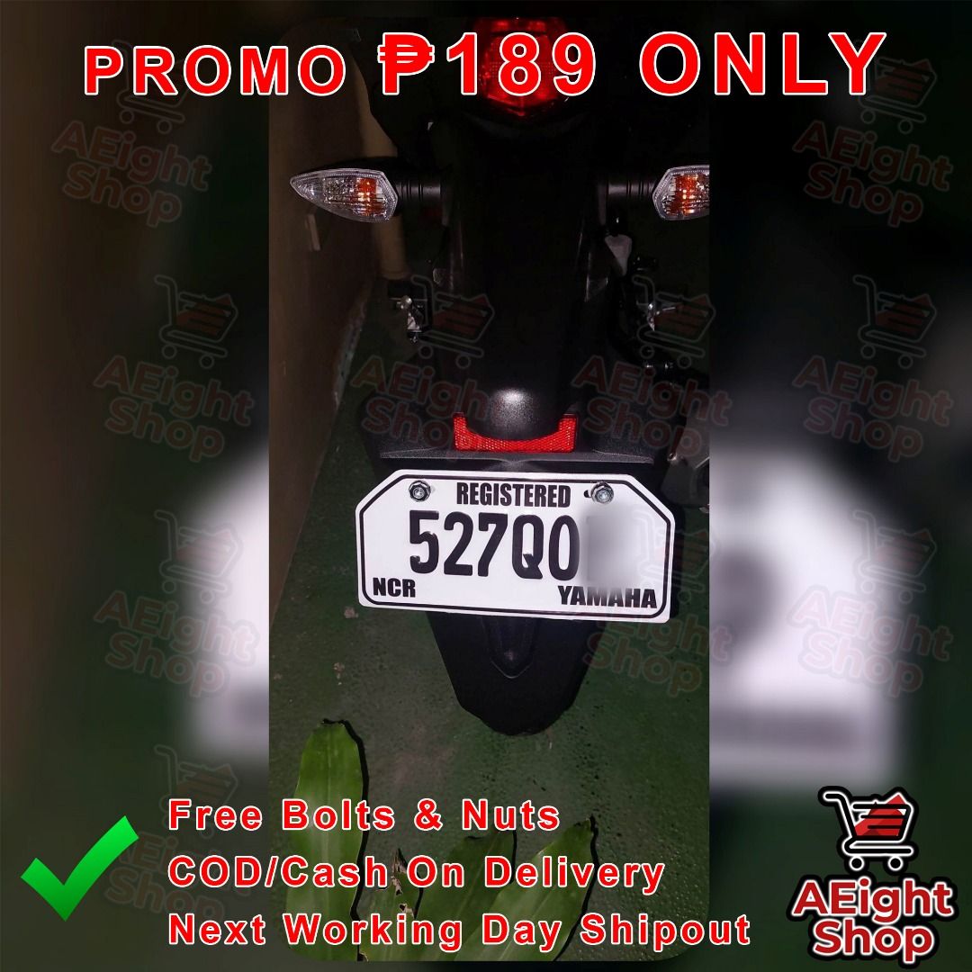 Temporary plate plaka motor motorcycle, Motorbikes, Motorbike Parts ...