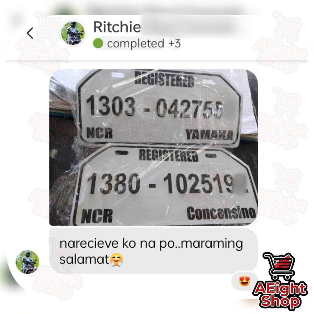 Temporary plate plaka motor motorcycle, Motorbikes, Motorbike Parts ...