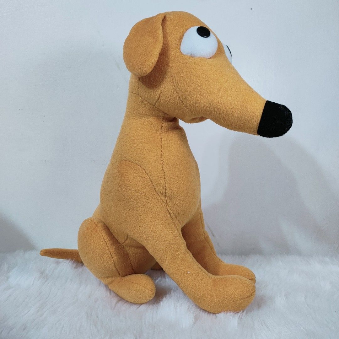 The Simpsons Pet Dog - Santa's Little Helper Plush on Carousell
