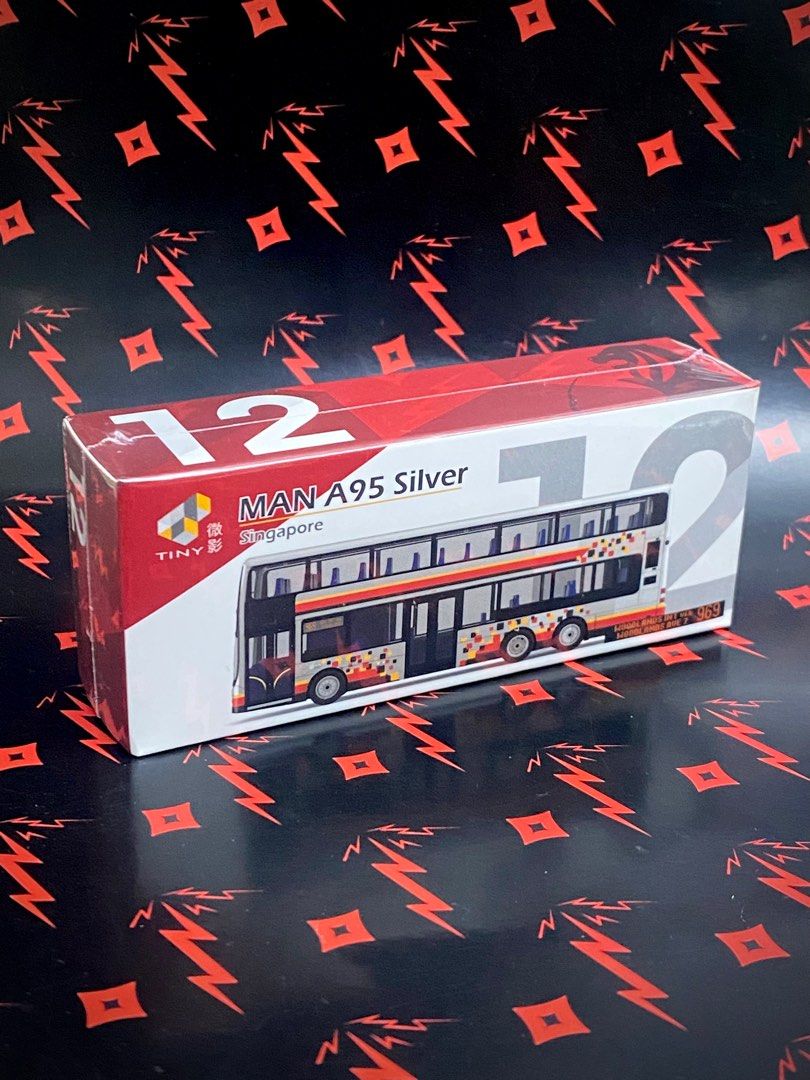 Tiny Singapore Double Decker Bus SBS SMRT > Hot Wheels Size > Man A 95 Silver > Man A 95 Silver ...