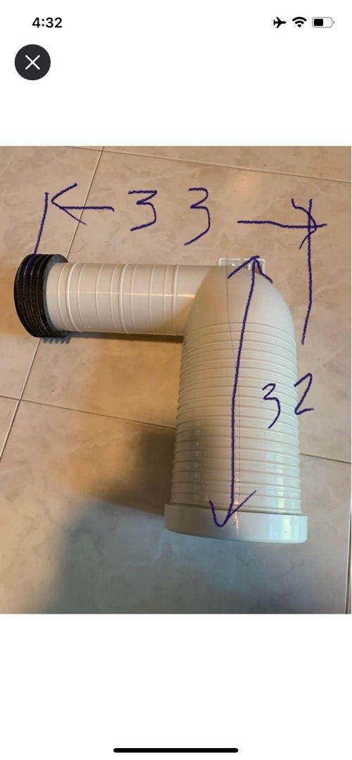 Toilet bowl pipe L shape connector, Furniture & Home Living, Bathroom ... Toilet bowl pipe L shape connector, Furniture & Home Living, Bathroom ...
