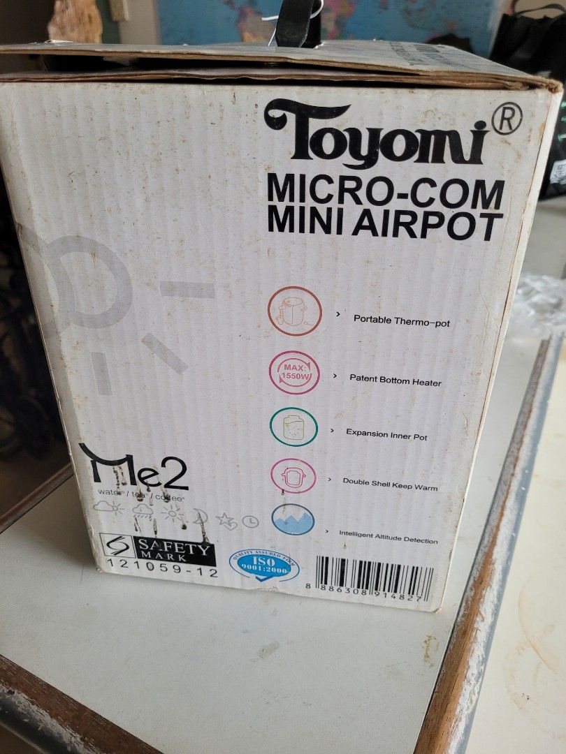 Toyomi Micro Mini Airpot 1.8L, TV & Home Appliances, Kitchen Appliances, Kettles & Airpots on ...
