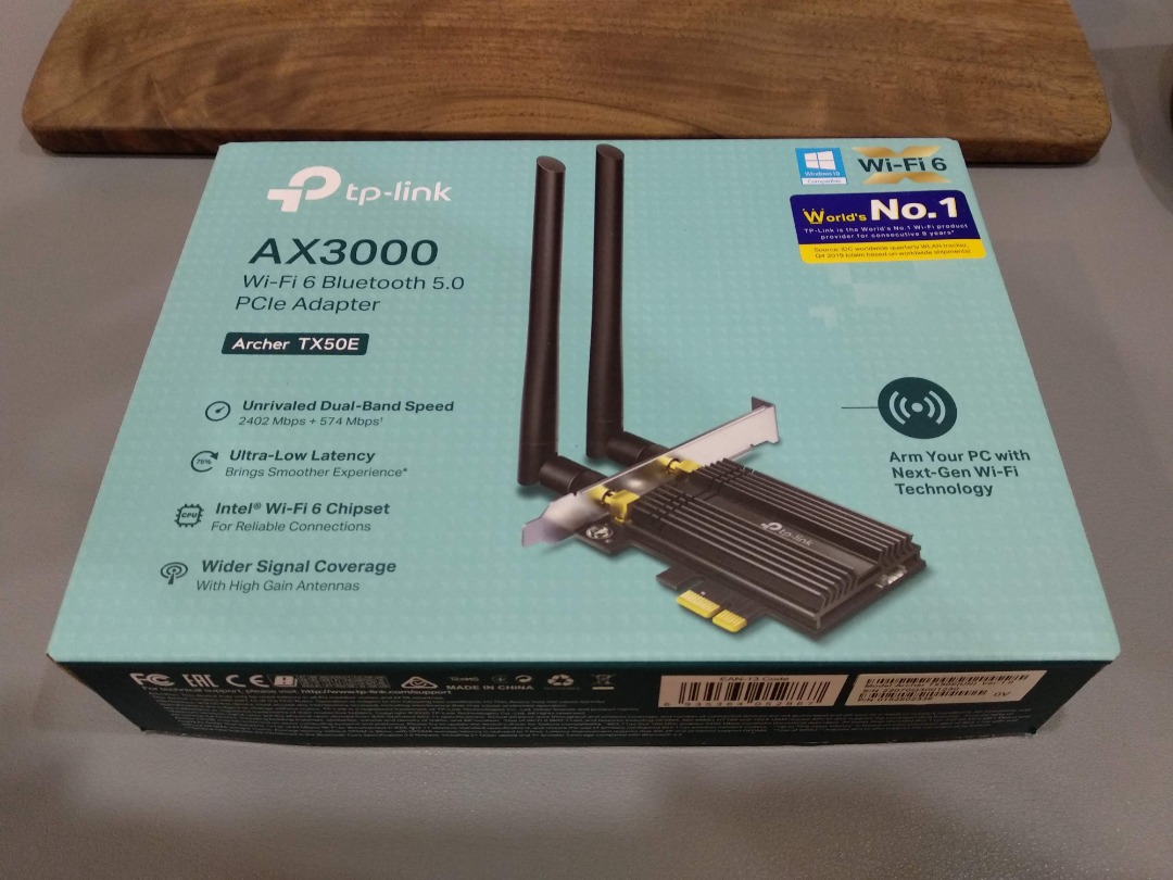 TP-Link Archer TX50E - WiFi 6 Bluetooth 5.0 PCIe, Computers & Tech ...