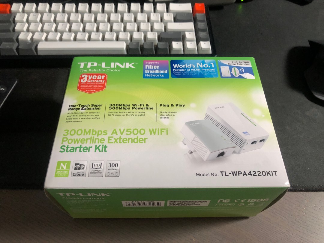 TP-LINK AV500 WiFi Extender Starter Kit, Computers & Tech, Parts ...