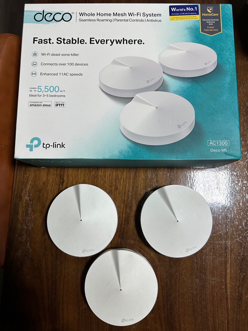 TP-Link Deco M5 (Full Set of 3), Computers & Tech, Parts & Accessories ...
