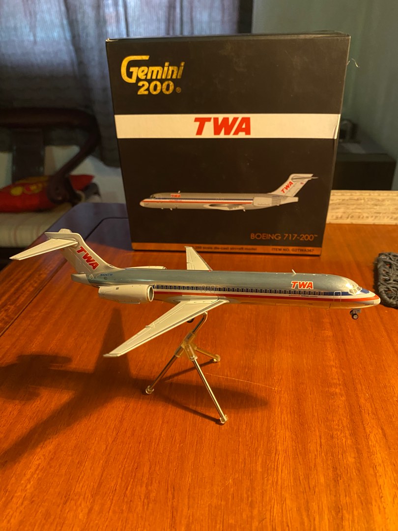 TWA Boeing 717-200 Gemini200 model, Hobbies & Toys, Memorabilia ...