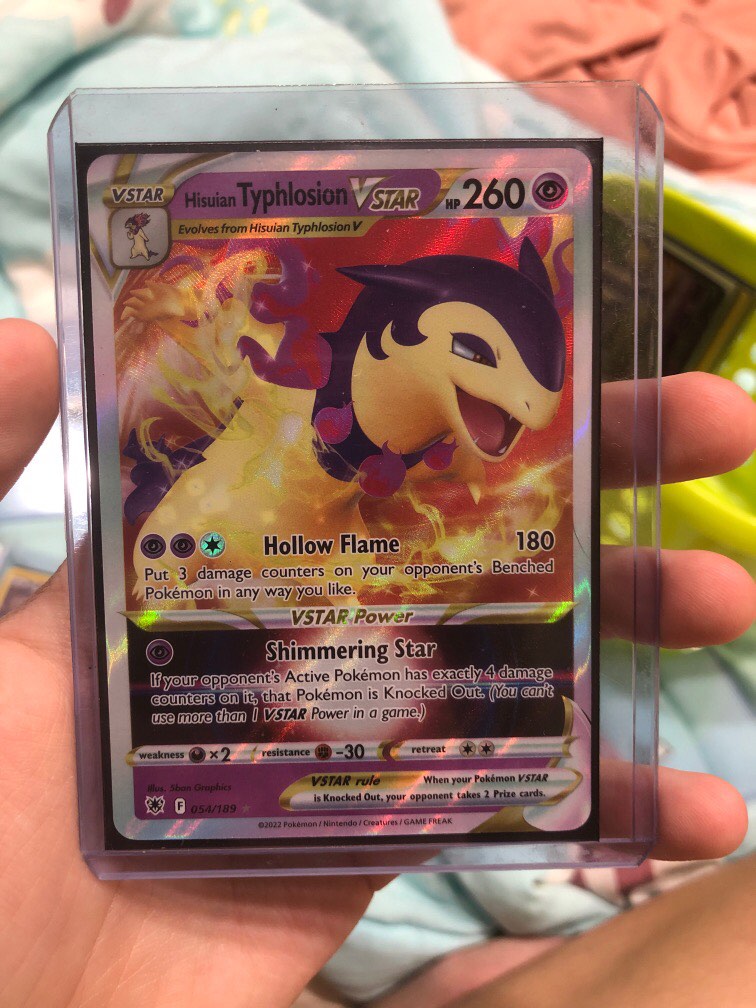 Typhlosion V star, Hobbies & Toys, Toys & Games on Carousell