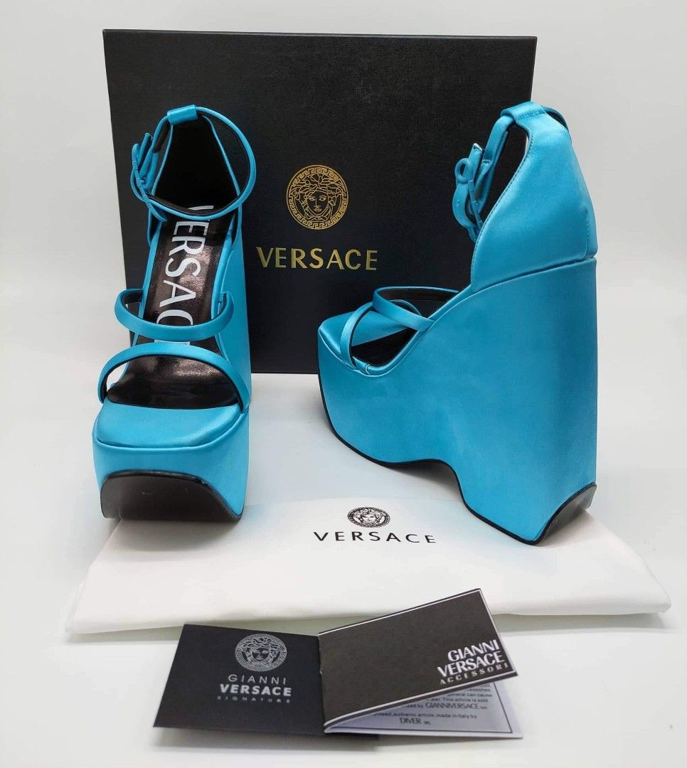 Versace platform wedge on Carousell