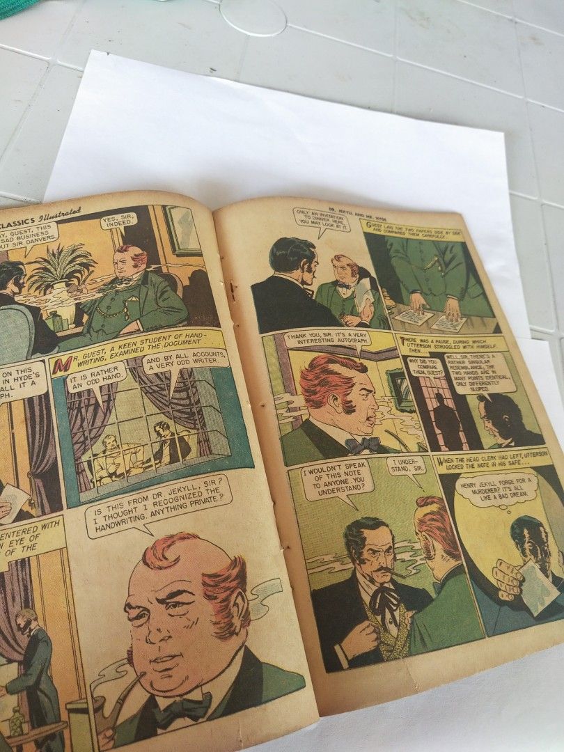 Vintage Comics "Dr.Jekyll & Mr.Hyde"/Classics Illustrated/yr.1944 ...
