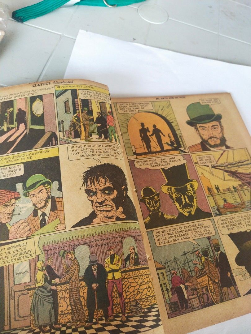 Vintage Comics "Dr.Jekyll & Mr.Hyde"/Classics Illustrated/yr.1944 ...
