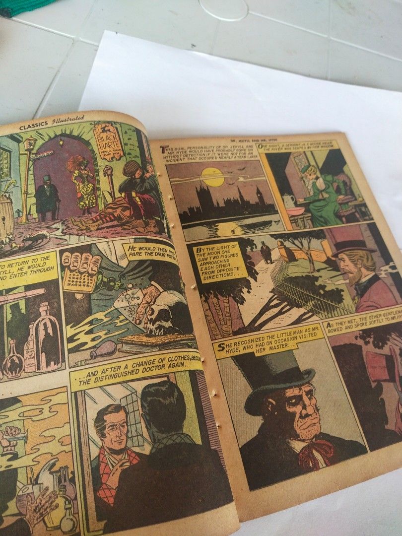 Vintage Comics "Dr.Jekyll & Mr.Hyde"/Classics Illustrated/yr.1944 ...
