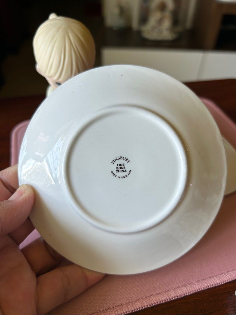 Vintage porcelain pin dish/trinket dish, Furniture & Home Living, Home ...