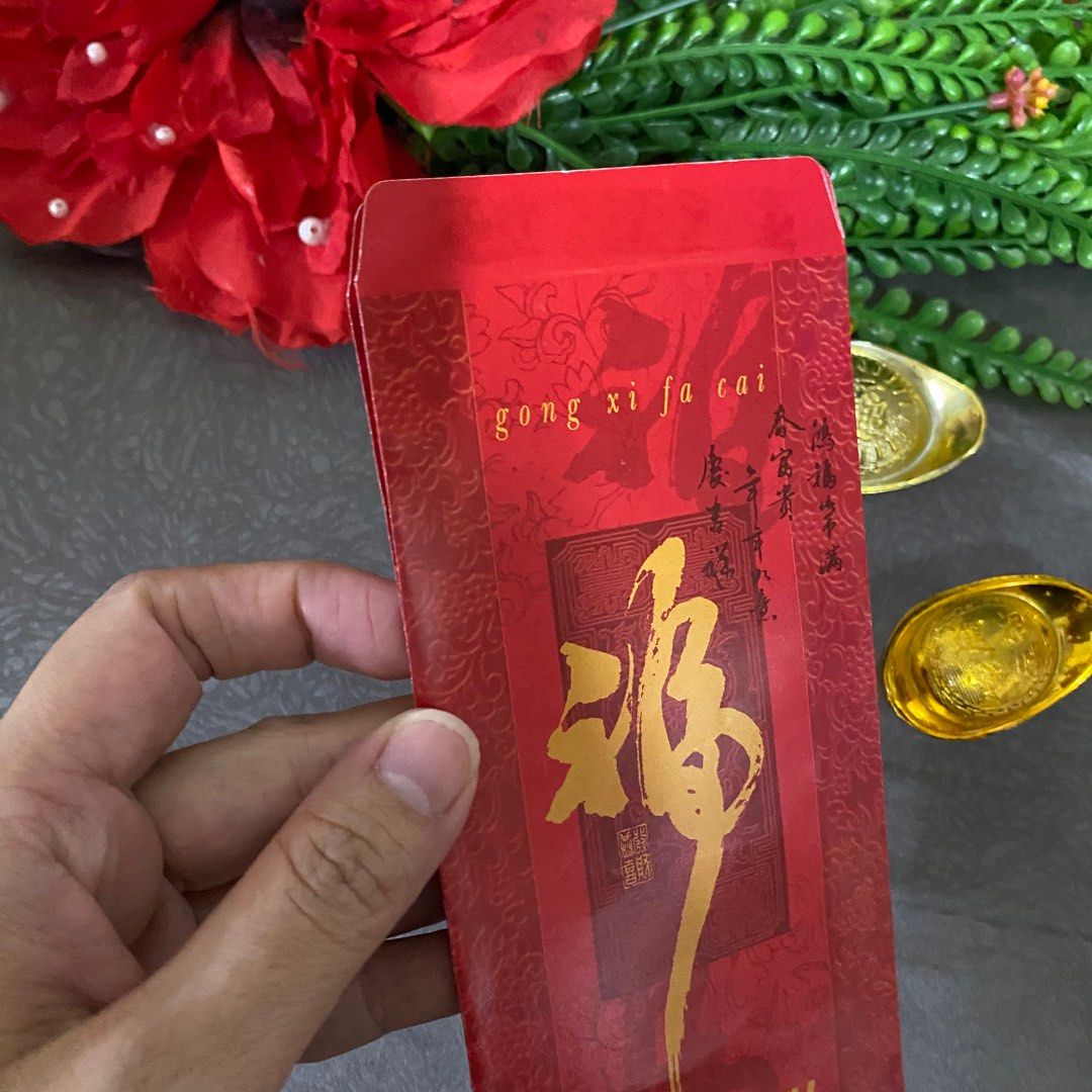 Vintage RHB Ang Pow packet_ RHB bank red packet_ GONG XI FA CHAI 红包 ...