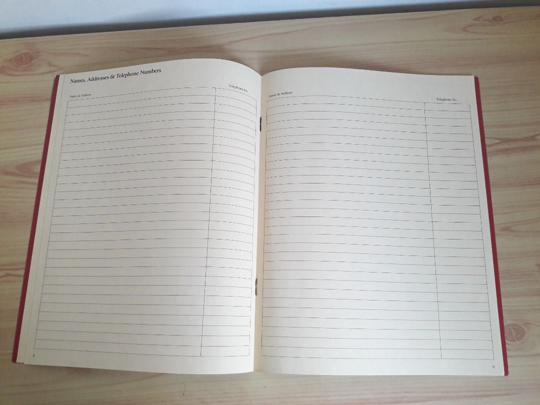 Vintage SIA Singapore Airlines Address & Telephone Index Book, Hobbies ...