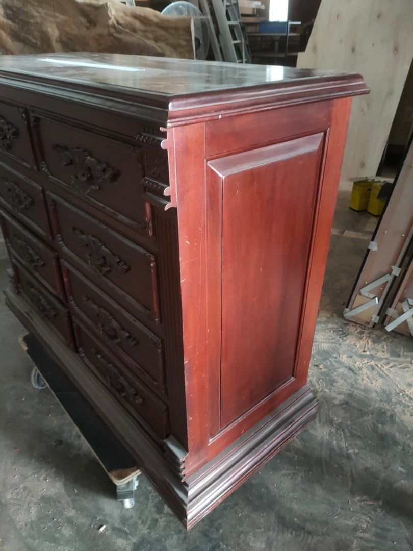 Vintage solid teak drawers unit, Furniture & Home Living, Furniture ...