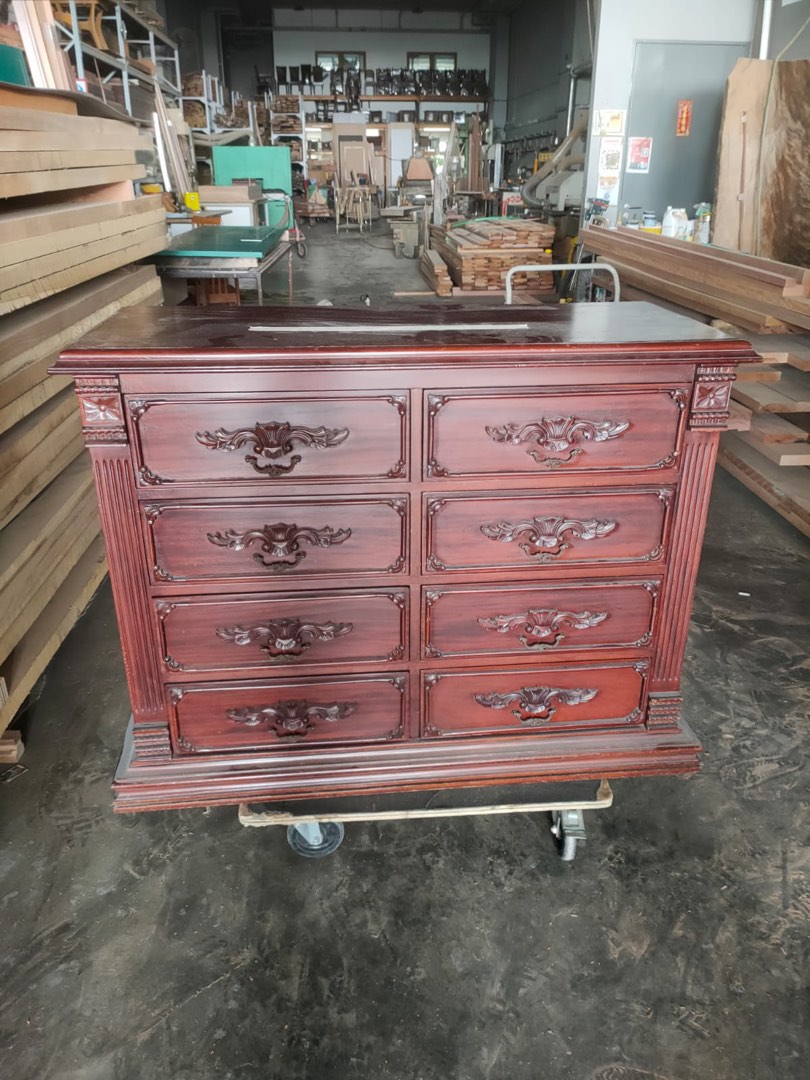 Vintage solid teak drawers unit, Furniture & Home Living, Furniture ...