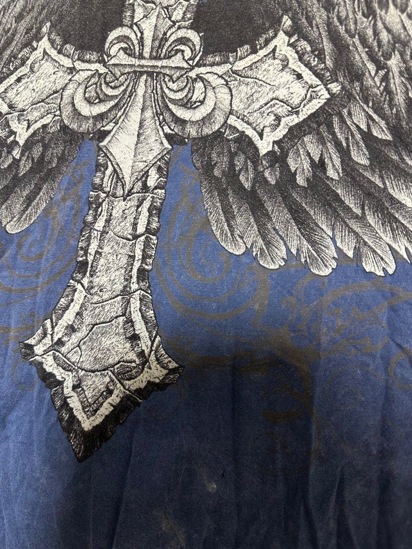 Vintage thrifted y2k punk affliction shirt/tee, Men's Fashion, Tops ...