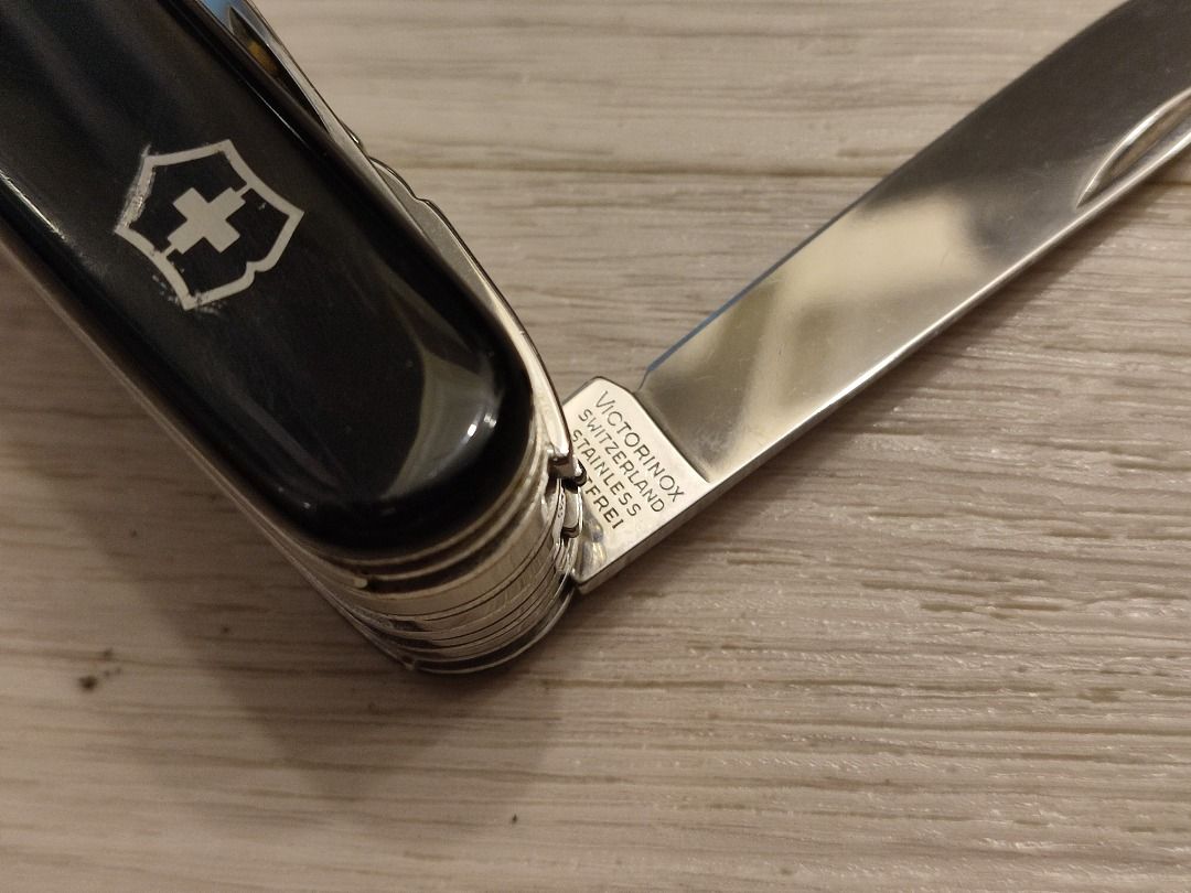 Vintage Victorinox Swiss Army Knife SOS Kit Large Black Swiss Champ ...