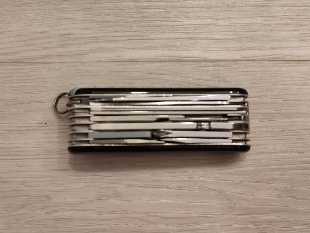 Vintage Victorinox Swiss Army Knife SOS Kit Large Black Swiss Champ ...
