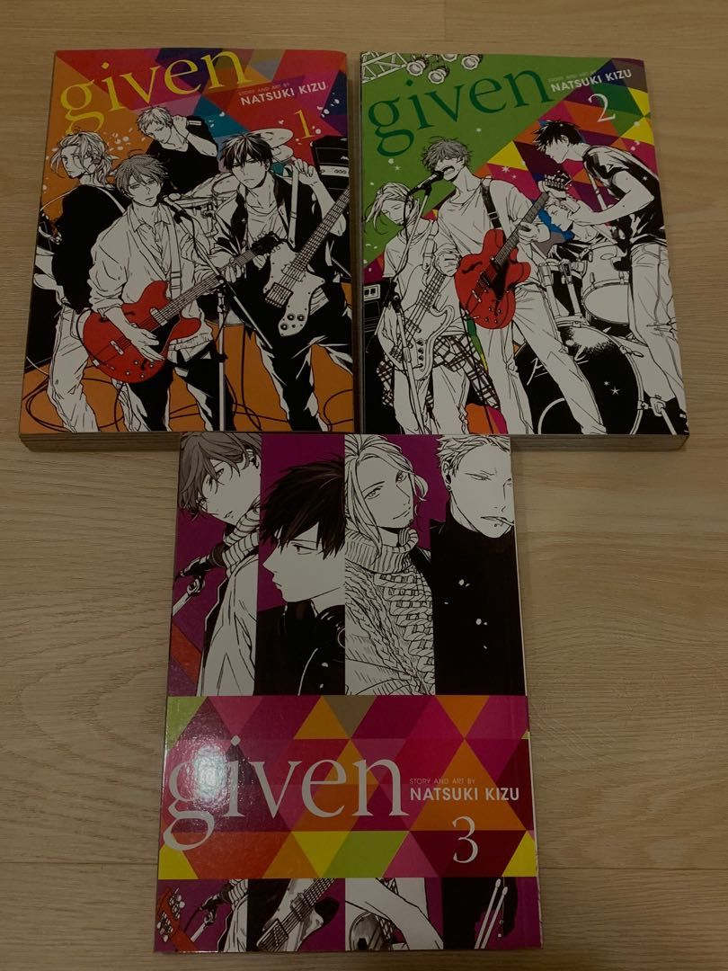 Vol 1-3 Given BL manga [english], Hobbies & Toys, Books & Magazines ...
