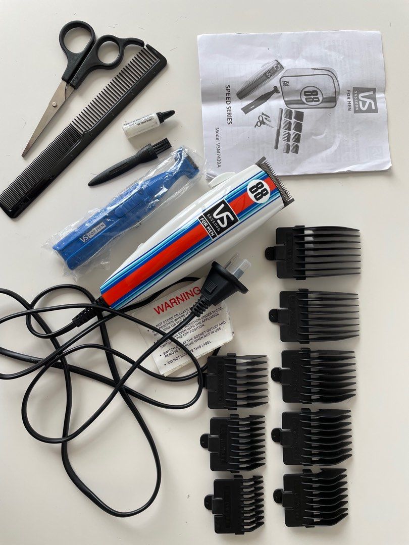 VS Sassoon Hair Clippers + full kit, Beauty & Personal Care, Hair on ...