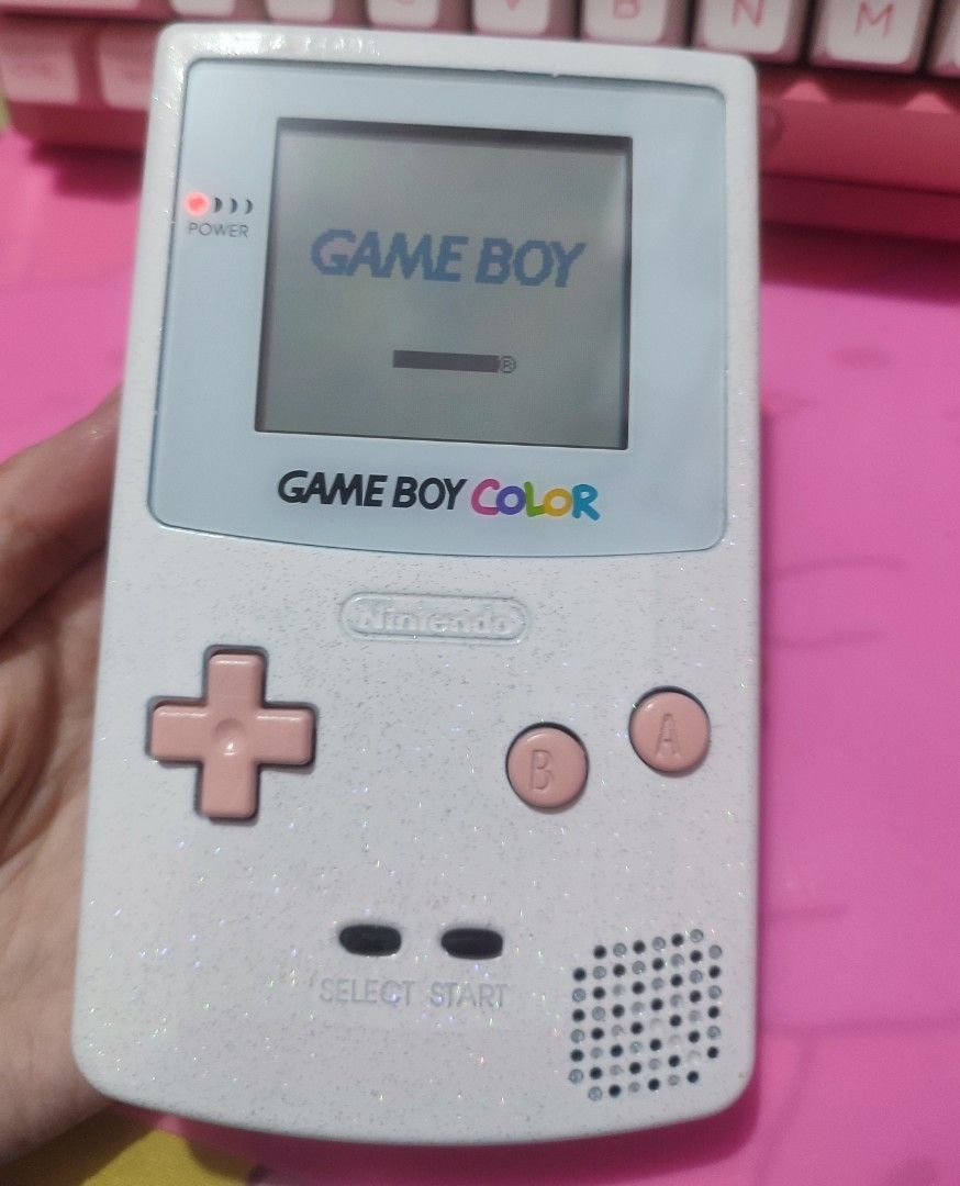 White themed modded GBA SP and GBC bundle on Carousell