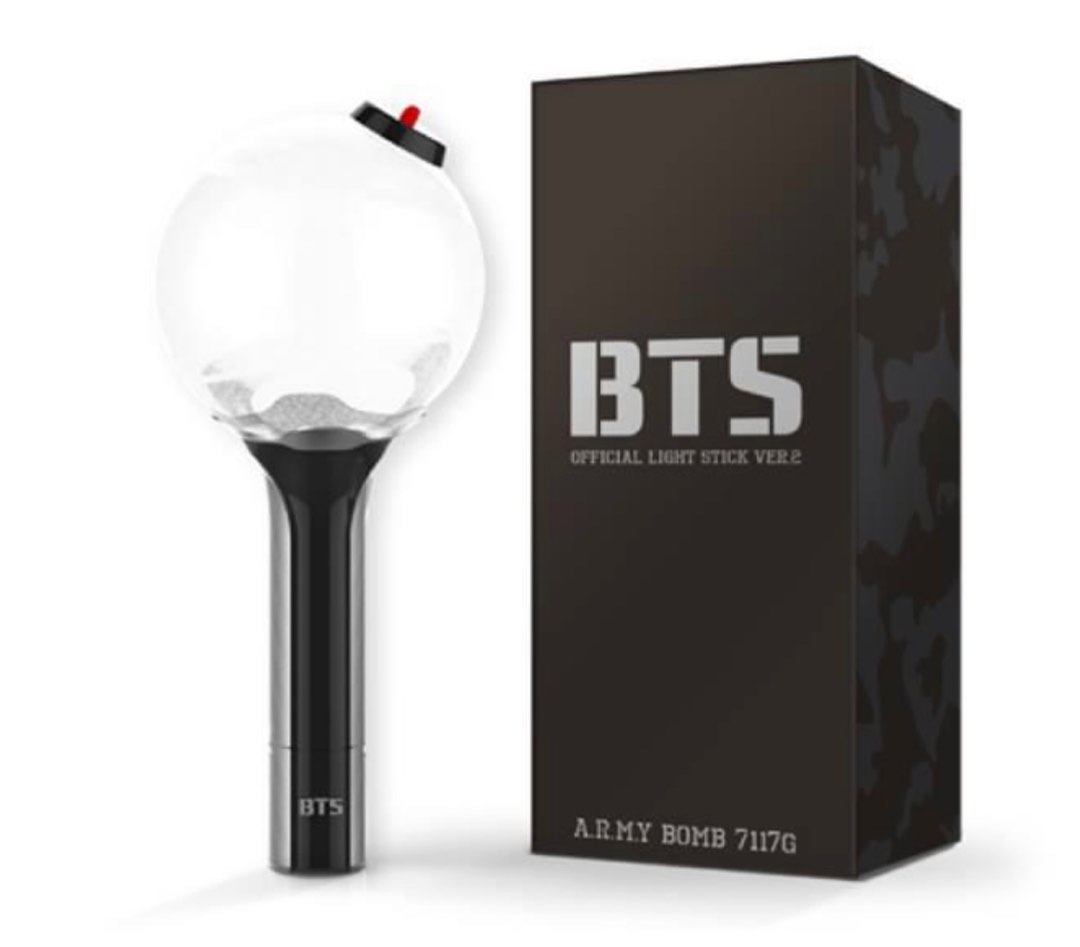 (WTS) unsealed bts official light stick version 2, Hobbies & Toys ...
