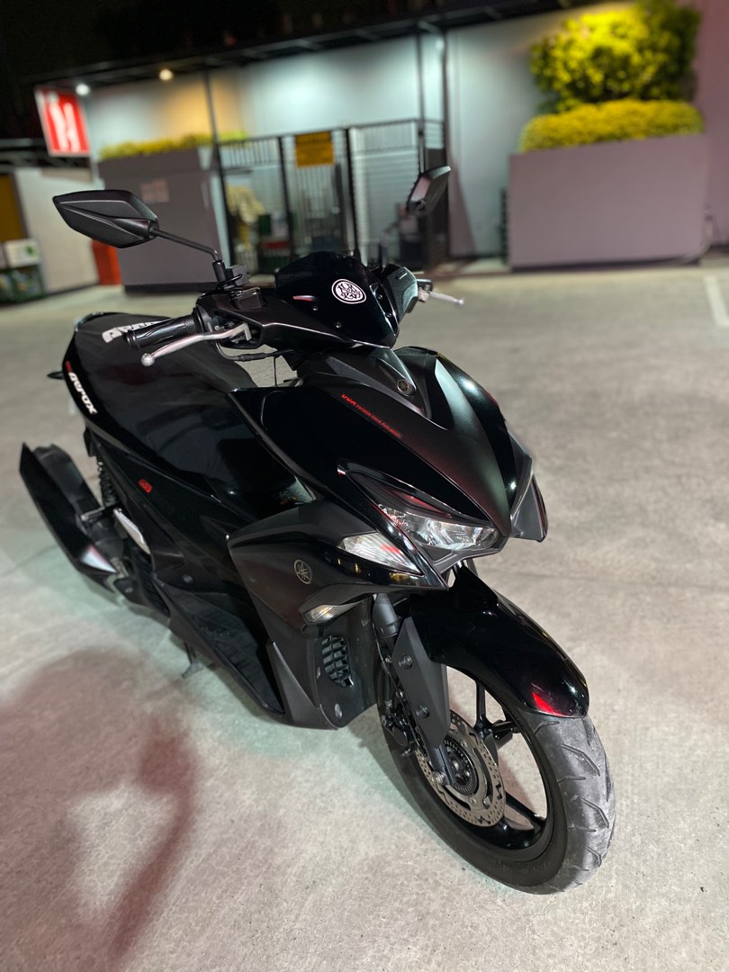 Yamaha Aerox Black Raven V1, Motorbikes, Motorbikes for Sale on Carousell