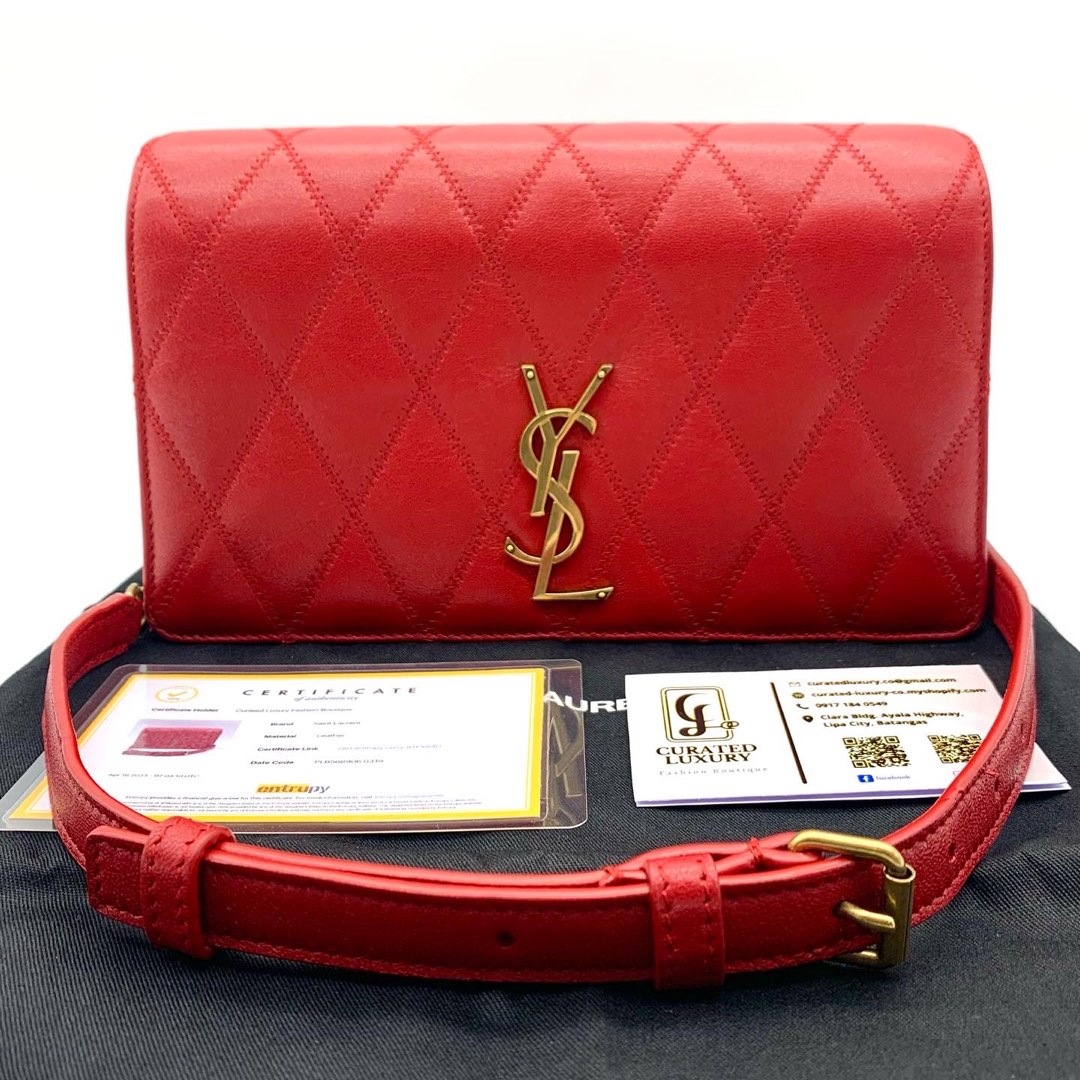 YSL Small Becky (Red), Luxury, Bags & Wallets on Carousell