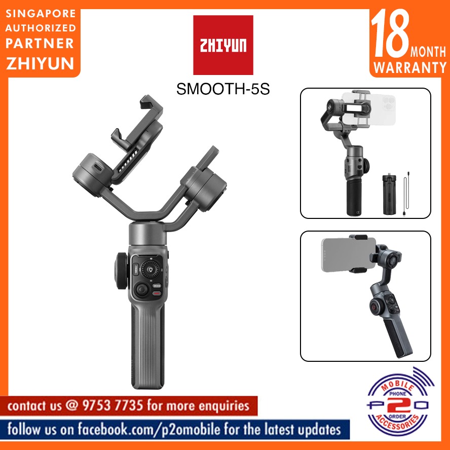 Zhiyun Smooth 5S Pro 3-Axis Design Gimbal Stabilizer, Photography, Photography Accessories ...