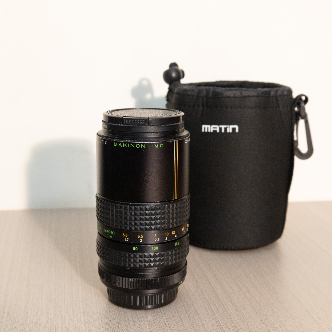 [100%work] Makinon mc zoom 80-200mm f4.5, 攝影器材, 鏡頭及裝備 - Carousell