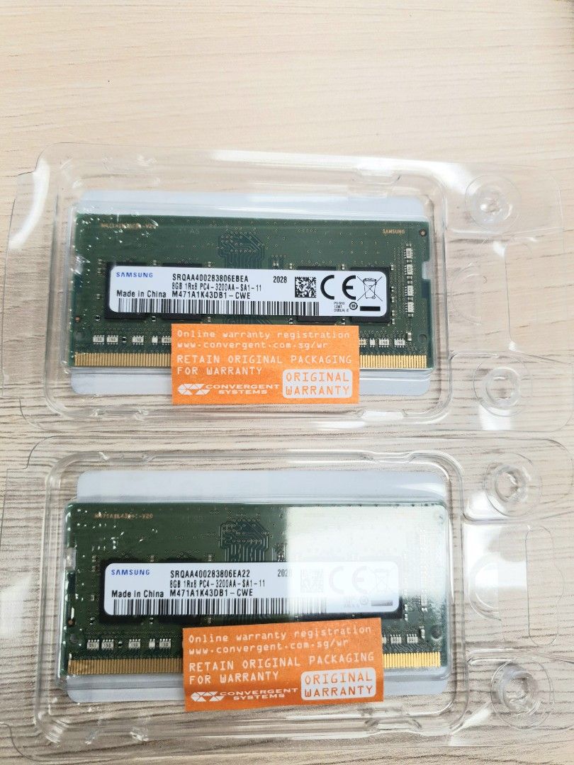 16GB RAM (2x8GB) Samsung ORIGINAL DDR4 RAM 3200MHz, Computers & Tech ...