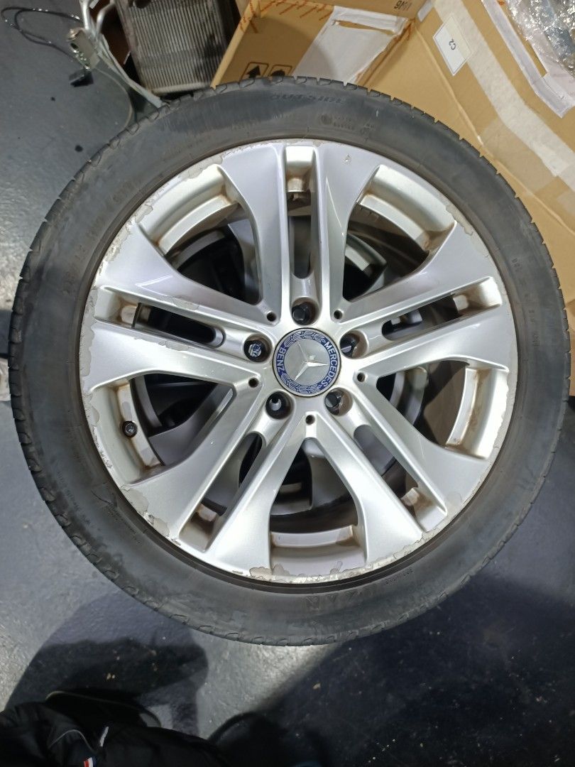 17" Original Mercedes Rims with tyres, Car Accessories, Tyres & Rims on ...