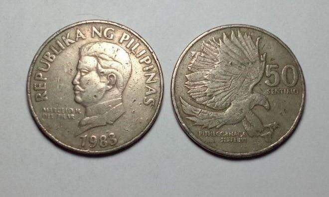 1983 ERROR Coin Marcelo H. Del Pilar 50 Cents Philippine Coin, Hobbies ...