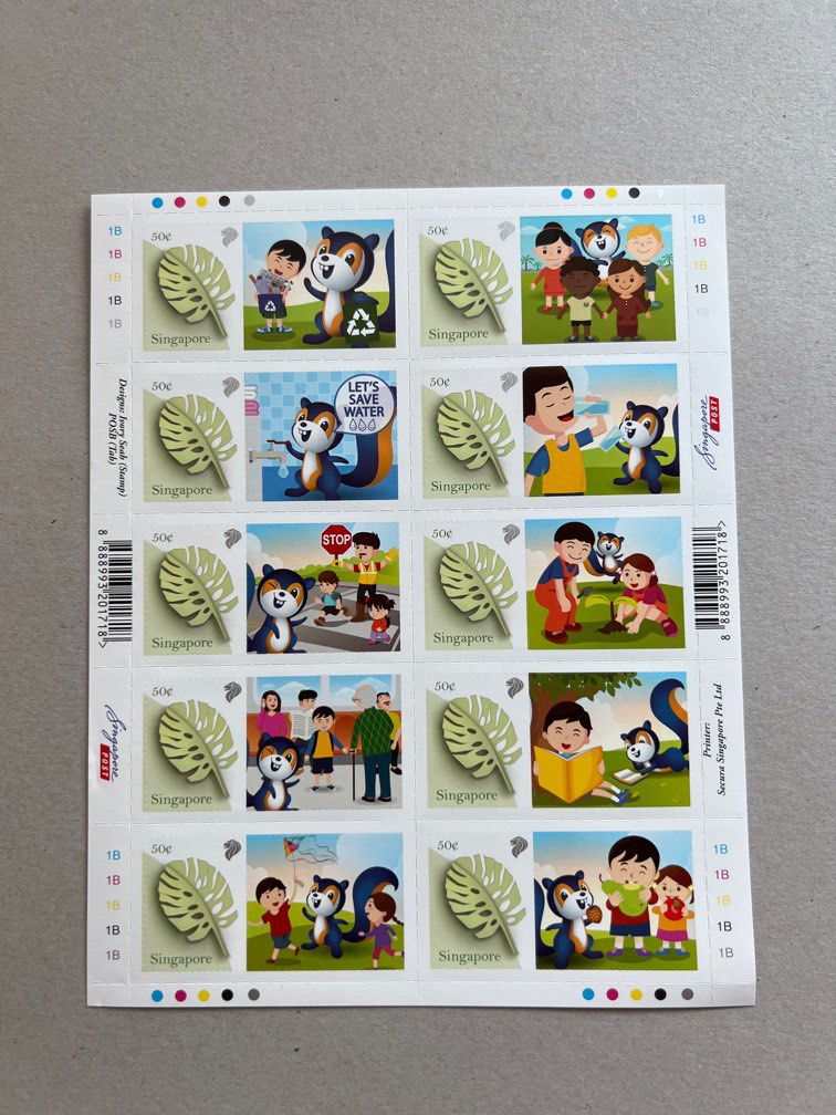 2017 Singapore stamp with POSB squirrel, Hobbies & Toys, Memorabilia ...