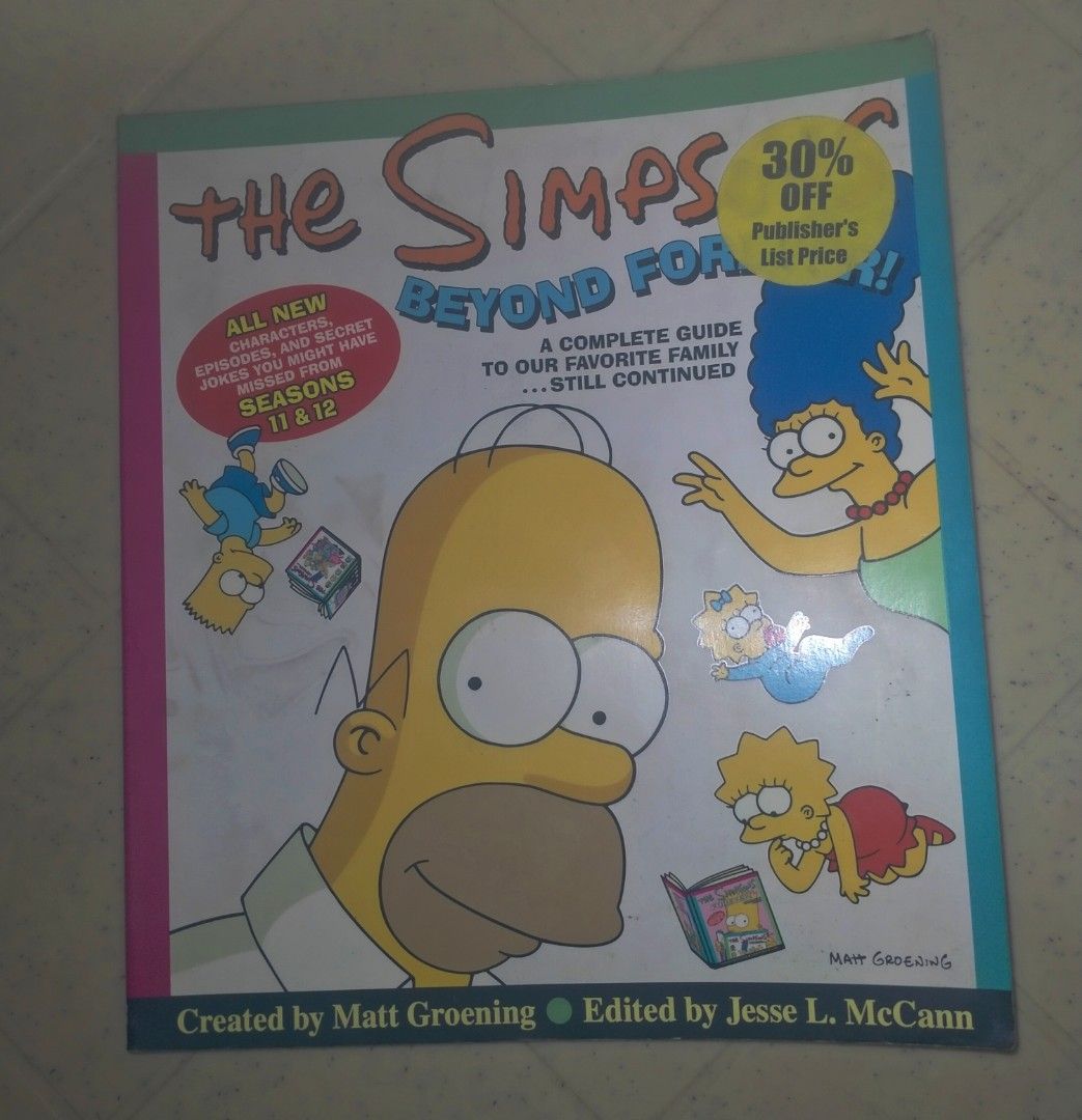 2-PC The Simpsons Books + Free Bart Plush Toy | (READ DESCRIPTION FOR ...