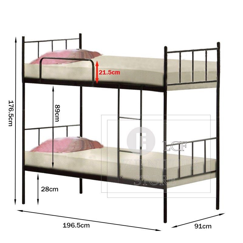 600 Single double Metal decker (Square), Furniture & Home Living ...
