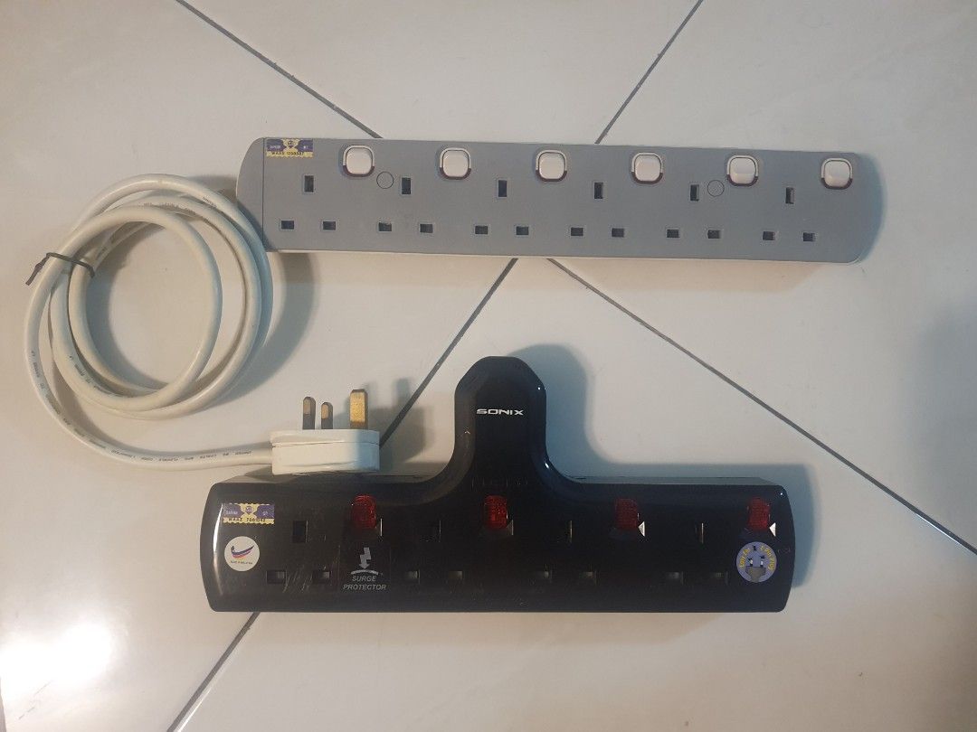 6 gang 4 way Extension board power point socket Puchong, TV & Home ...