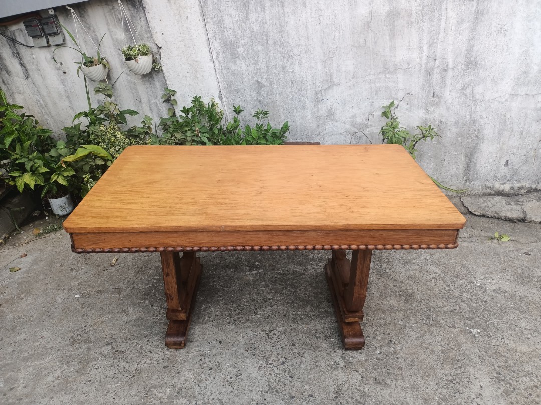 6 Seater Narra Dining Table 1pc Top, Furniture & Home Living, Furniture ...