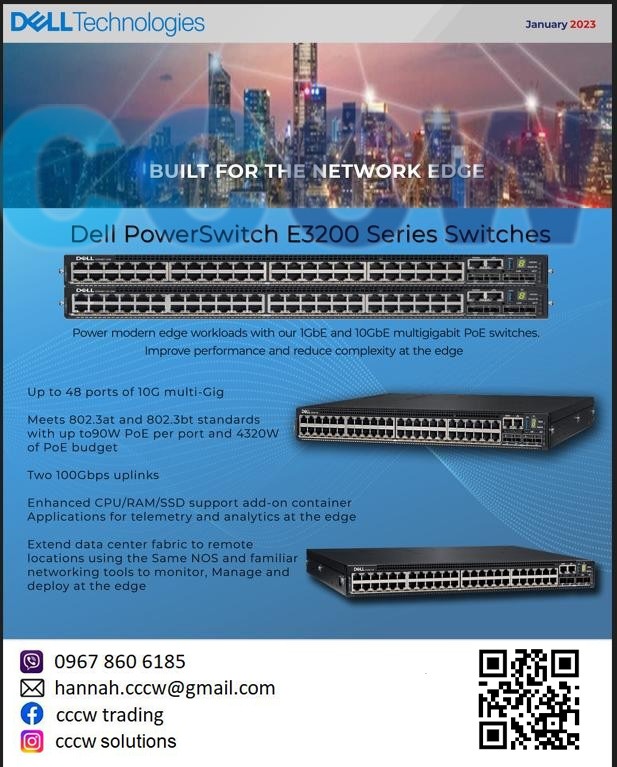 🔖🔖 Dell PowerSwitch E3200 Series Switches, Computers & Tech, Office ...