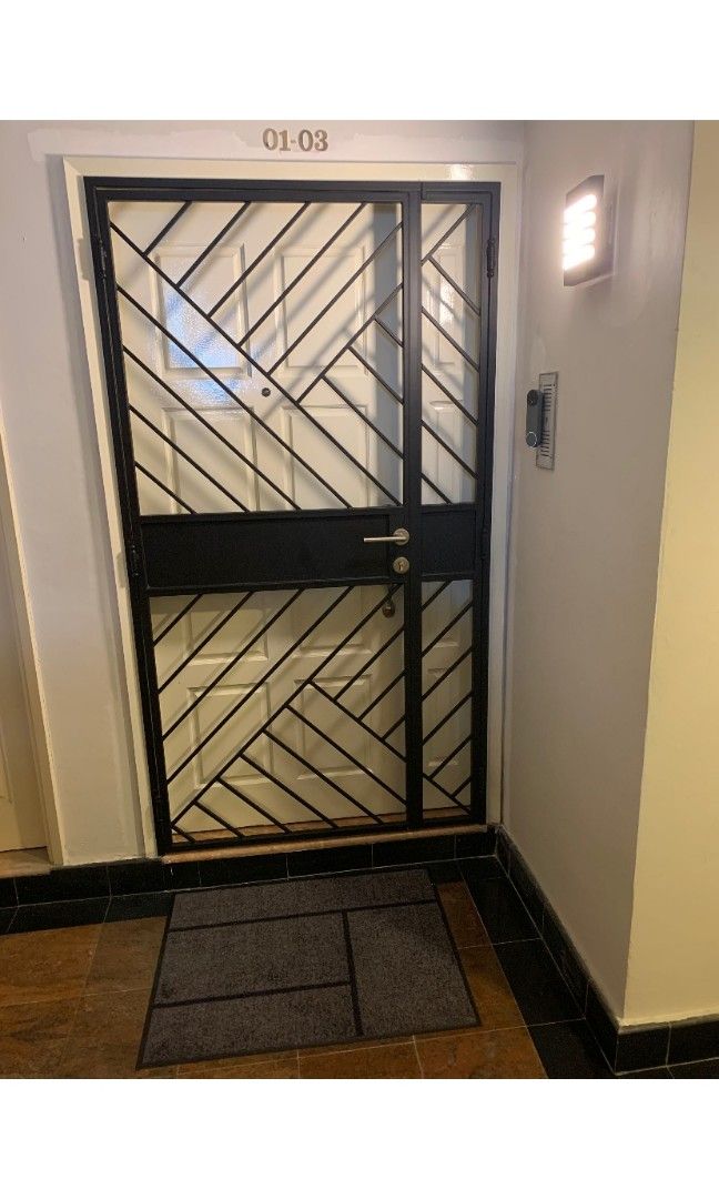 HDB/bto mild steel gate 3x7, Furniture & Home Living, Furniture, Other ...