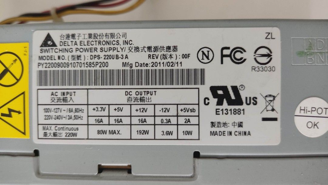 Acer cpu power supply, Computers & Tech, Parts & Accessories, Computer ...