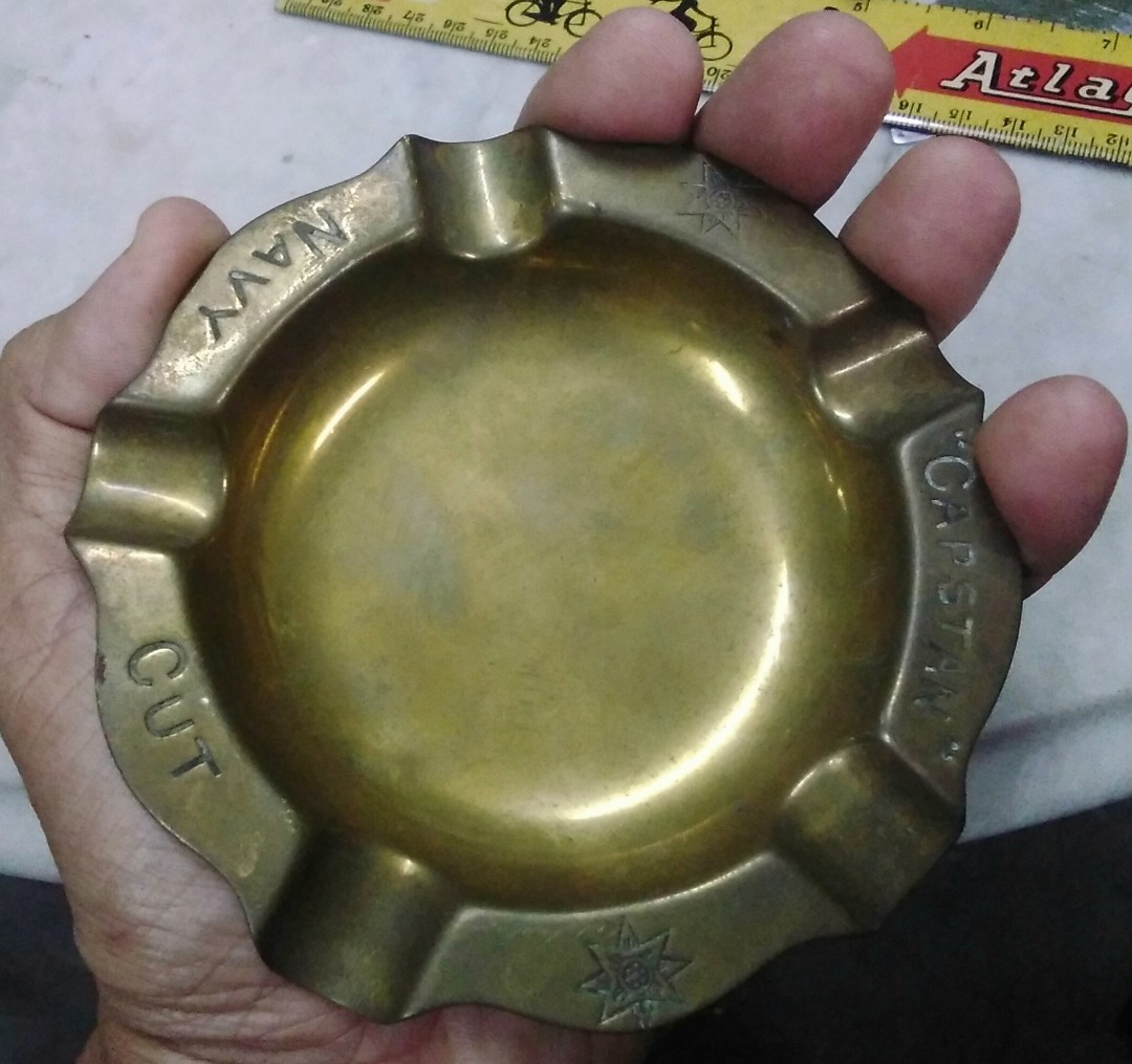 Antik navy cut brass ashtray, Hobbies & Toys, Collectibles ...