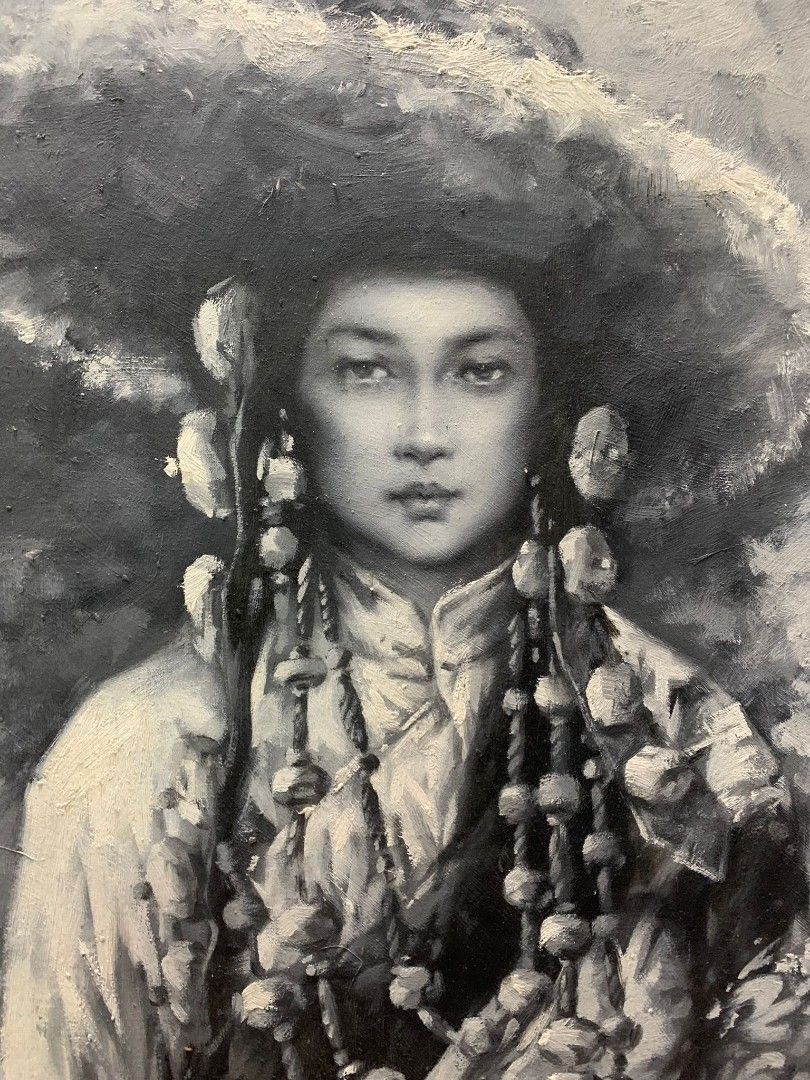 Asian Art : Oil Painting #122, Hobbies & Toys, Stationery & Craft, Art ...