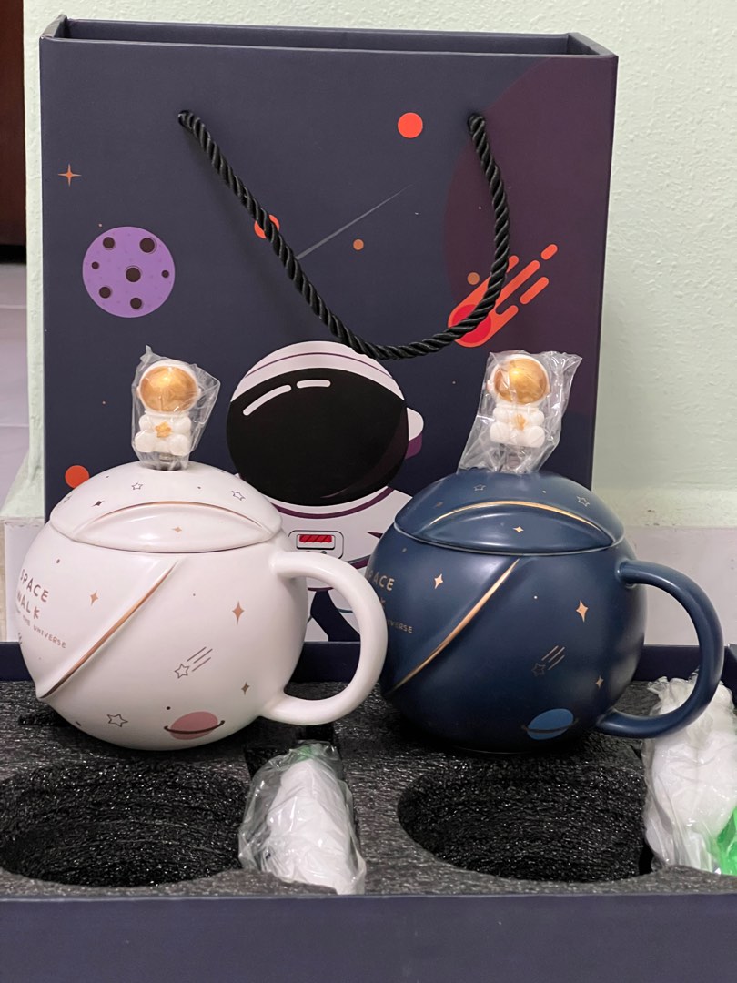 Astronaut Space Mug - premium gift box set!, Furniture & Home Living ...