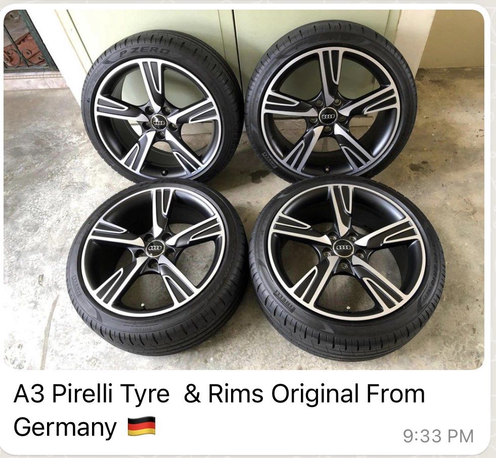 AUDI Tyres & Rims, Car Accessories, Tyres & Rims on Carousell